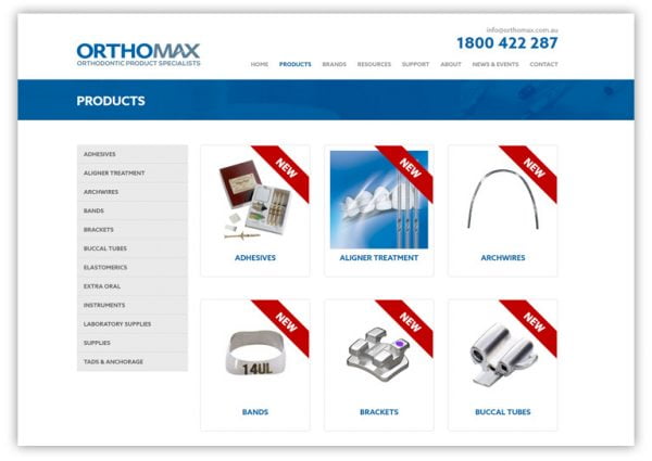 Orthomax Website Update - ORTHOMAX Australia